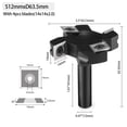 6mm 6.35mm 8mm 12mm 12.7mm Cleaning Bottom Router Bit, Wood Milling ...