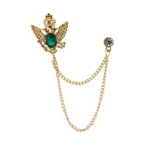 Knighthood Men's Royal Blue Shimmer Stone with Gold Chain Outlay Tassel ...