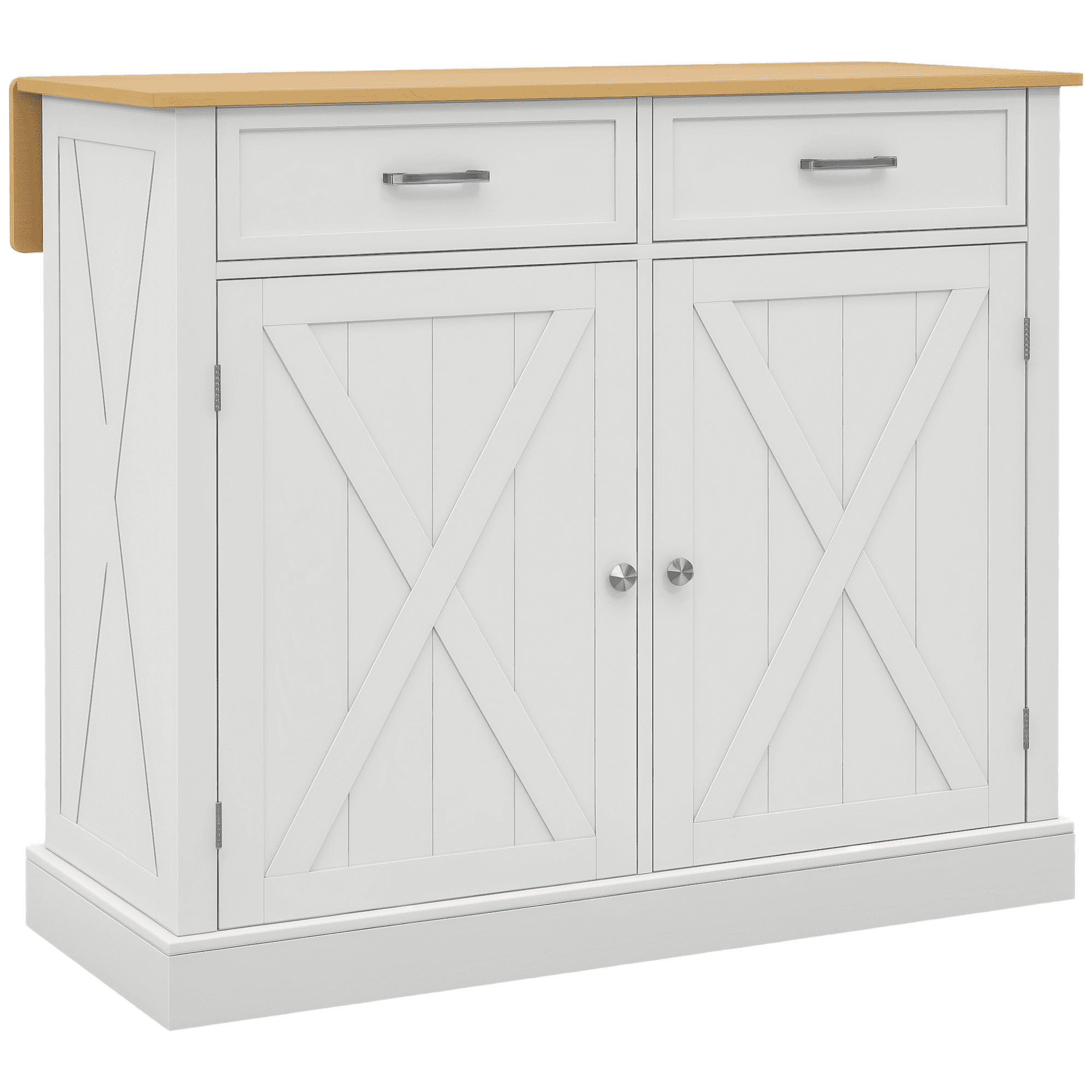 Click here for Homcom Kitchen Island With Drop Leaf Kitchen Cart... prices