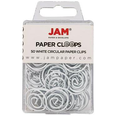 JAM Paper Round Fuchsia Pink Paper Clips, 1 in, 50 per Pack - Walmart.com
