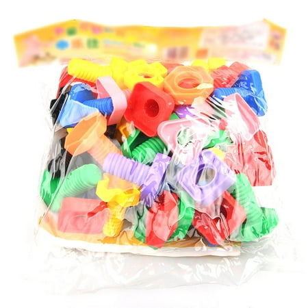 Screw Building Blocks Plastic Blocks Nut Shape Toys Children ...