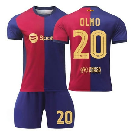 GZSL 2425 Barcelona Home Football Training Kit, Number # 20 Soccer ...