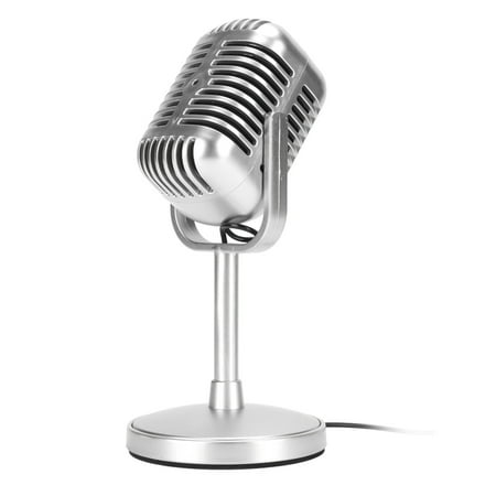 Vintage Condenser Microphone, Stable Signal Plug And Play Clear Sound ...