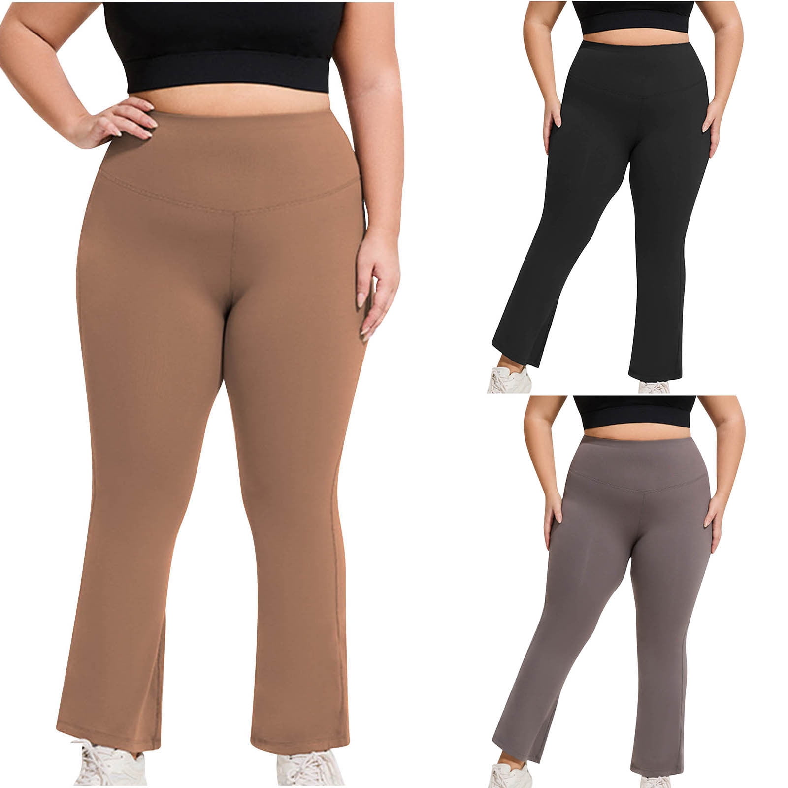 Click here for Dioazud Plus Size Flare Leggings For Women High Wa... prices