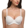 Wingslove Womens Strapless Push Up Bra Plus Size Full Figure Underwire Multiway Contour Bra