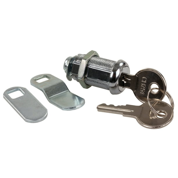 JR Products 00325 Standard Compartment Door Key Lock - 1-1/8" - Walmart.com