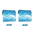 Abstract Waves Blue Quilted Laptop Protective Cases Computer Sleeves ...