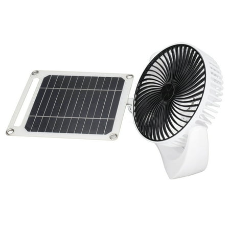 Solar Panel Powered Fan, Low Lighting Effect Portable 6W 5V Solar Panel ...
