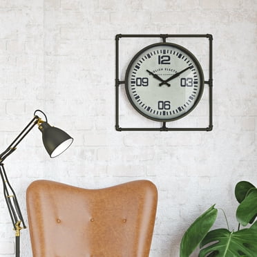 Ferris Industrial 3-Face Wall Clock - Walmart.com