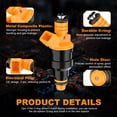 8x Heavy Duty Fuel Injectors 15 Degree Spray for Ford Excursion 5.4L ...