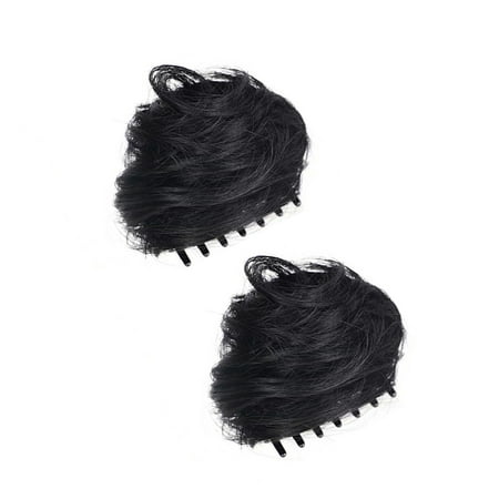Goriertaly 2 Pieces High Temperature Fiber Hair Bun Claw Clip ...