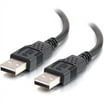 C2G 2m USB 2.0 A Male to A Male Cable - Black (6.6ft) - Walmart.com