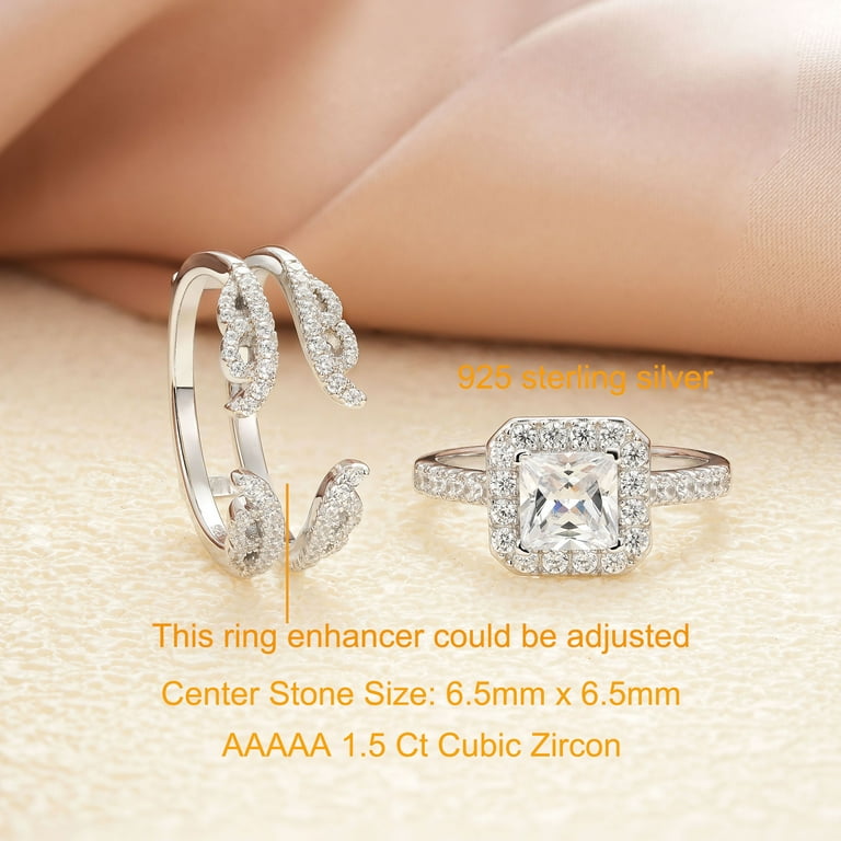 Sterling Silver Wedding Ring Sets For Her Newshe Jewellery Wedding ...
