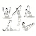 8 Sections Dance Resistance Fitness Resistance Exercise Pull Strap for ...