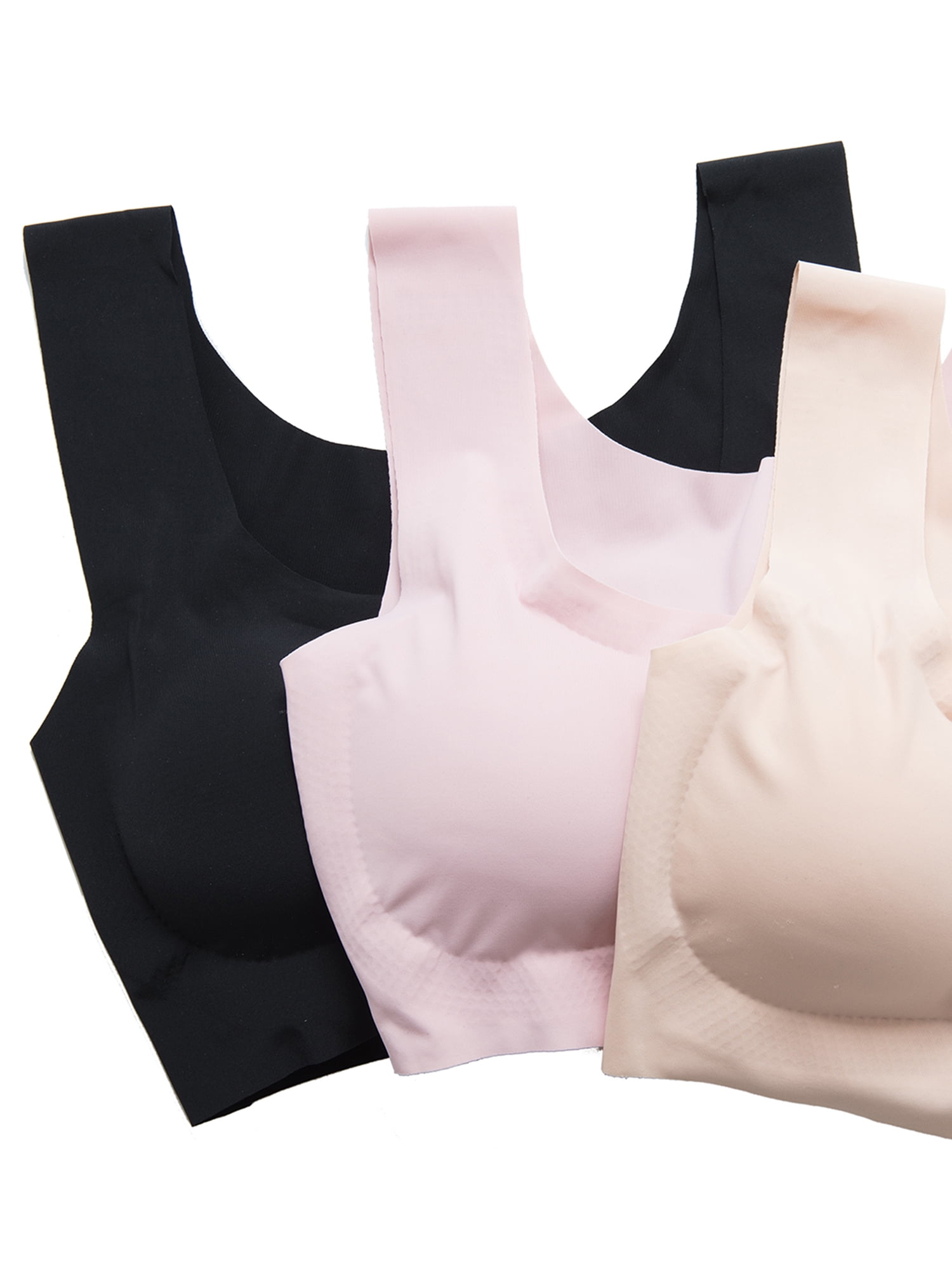 3 Pack Sports Bras for Women Racerback Sports Bra Middle Impact Workout ...