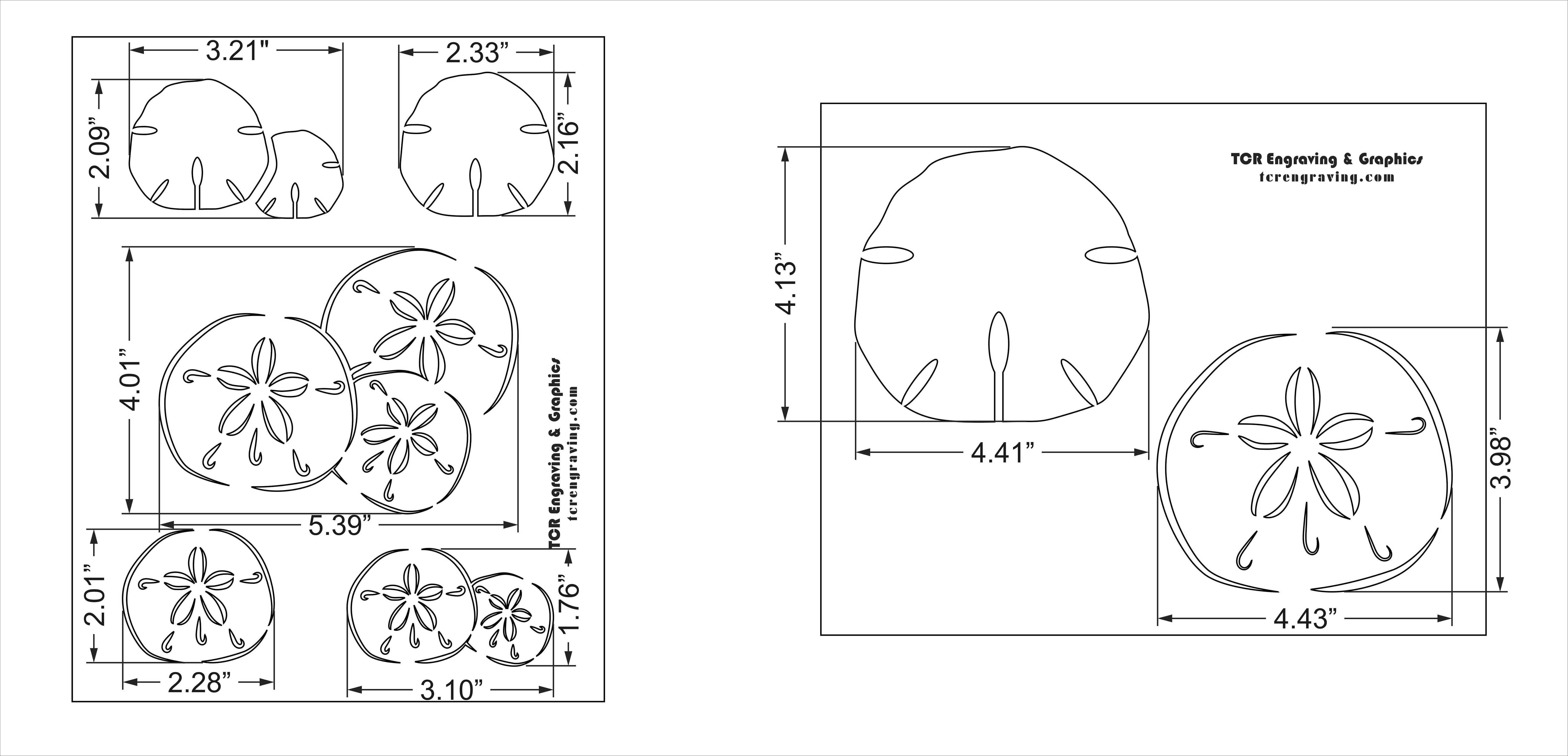 Sand Dollar Stencils