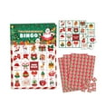 34 Christmas Themed Bingo Cards For 24 People Group Games Party ...