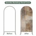 Brown Arch Backdrop Cover 4x1.65 Ft, Spandex Wedding Arch Stand Cover ...