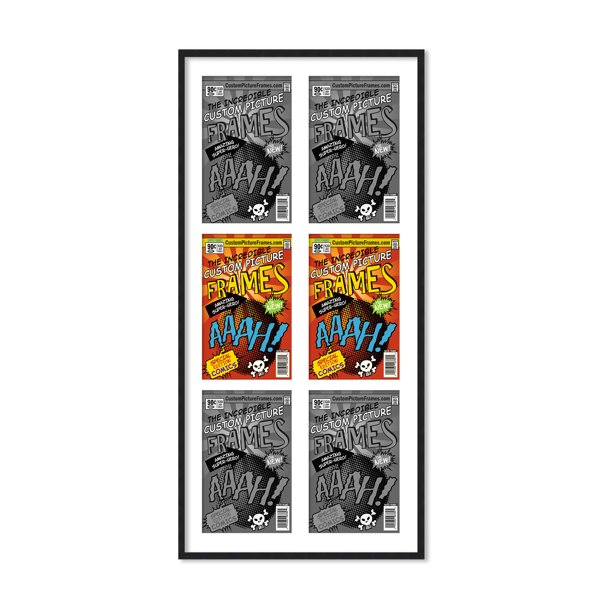 6 Comic Book Frame Black Collage Comic Book Frame with White Mat to ...
