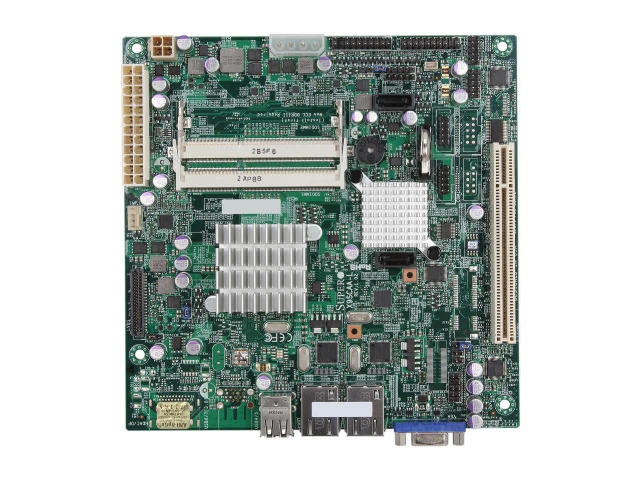 Supermicro X9SCAA-L Mini ITX Server Motherboard FCBGA559 Intel NM10 ...