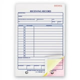 Receiving Record Book, Three-Part Carbonless, 5.56 X 7.94, 1/page, 50 ...