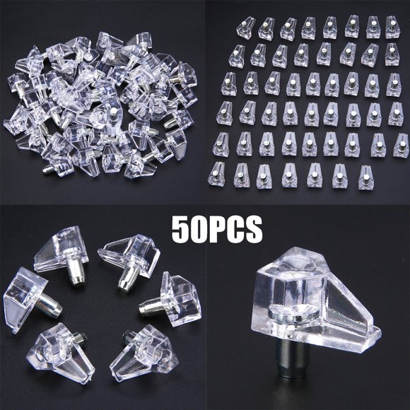 Clear Plastic Shelf Support Pegs