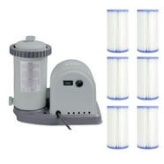 Intex Krystal Clear 2500 GPH Swimming Pool Filter Cartridge Pump With ...