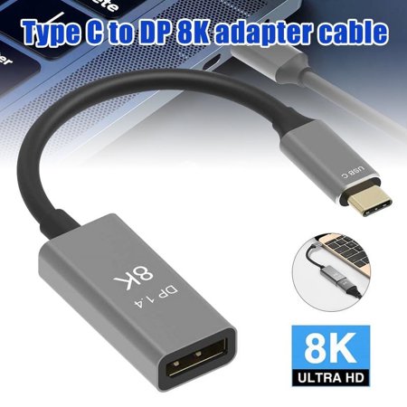 Type C to DP 1.4 Male to Female USB C to DP 8K 60HZ 5K 120HZ Hub ...
