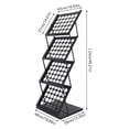 Shangmakel Shangmakel4-tier Book Display Shelf, Foldable Magazine Stand ...