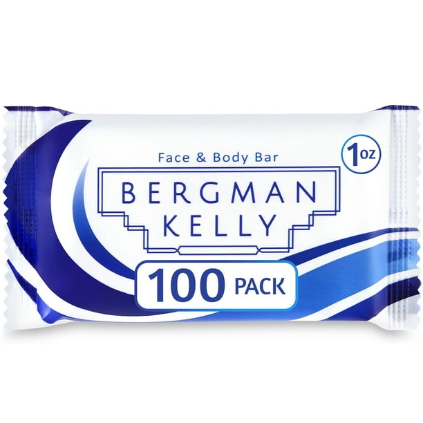 Bergman Kelly 1 oz Hotel Travel Soap Bars, 100 Pack (US Company ...