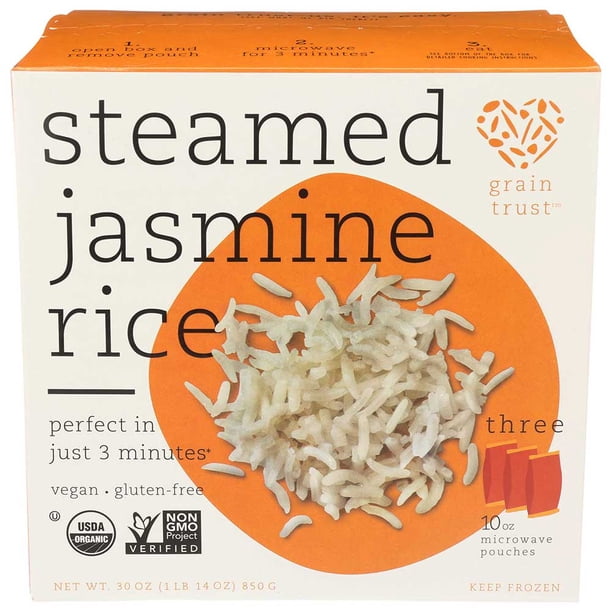 Grain Trust Organic Steamed Jasmine Rice, 30 Ounce -- 6 per case ...