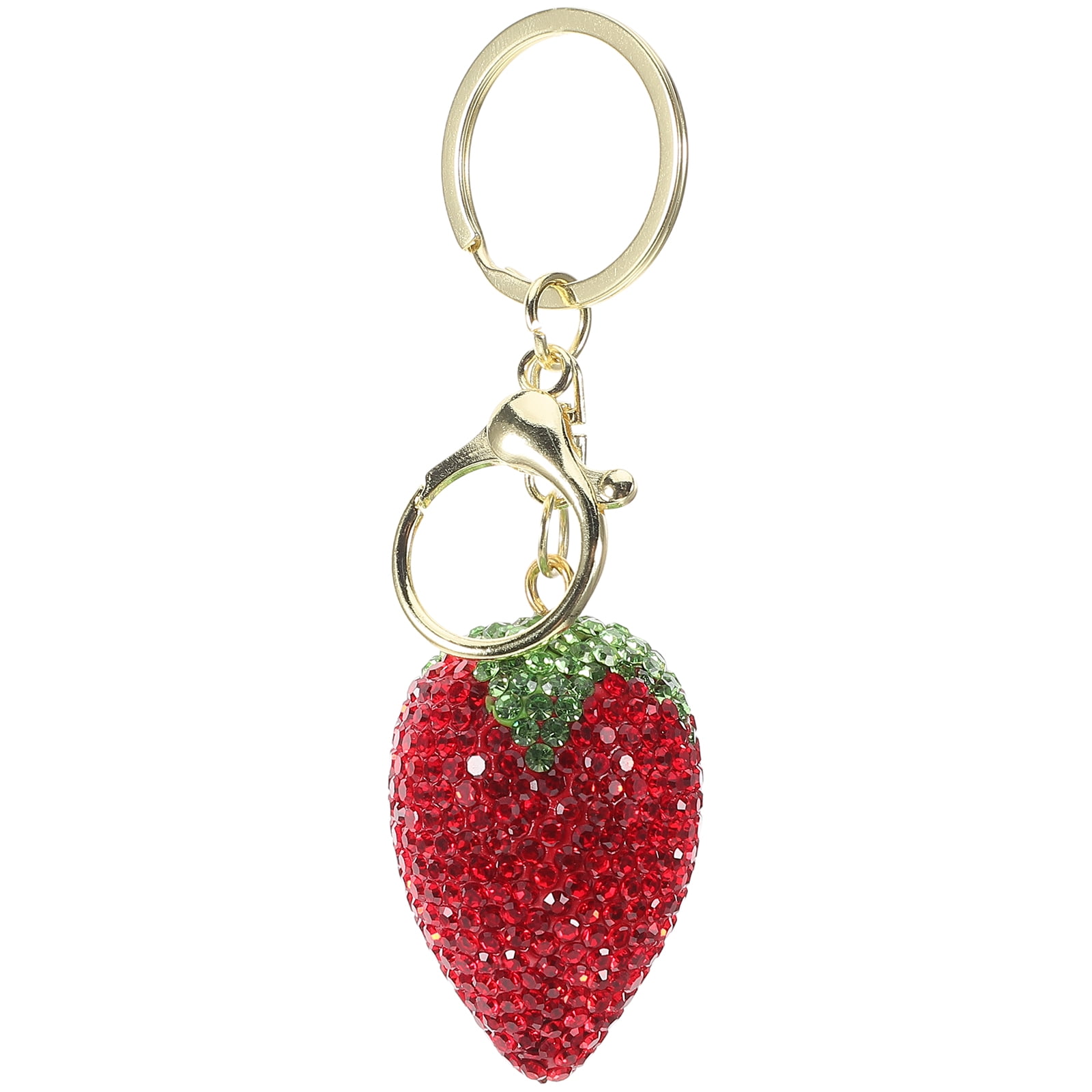 Click here for Fomiyes Rhinestone Strawberry Key Chain Sparkling... prices