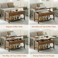 "GUNAITO 41.73"" 4 in 1 Lift Top Coffee Table with Hidden Storage ...