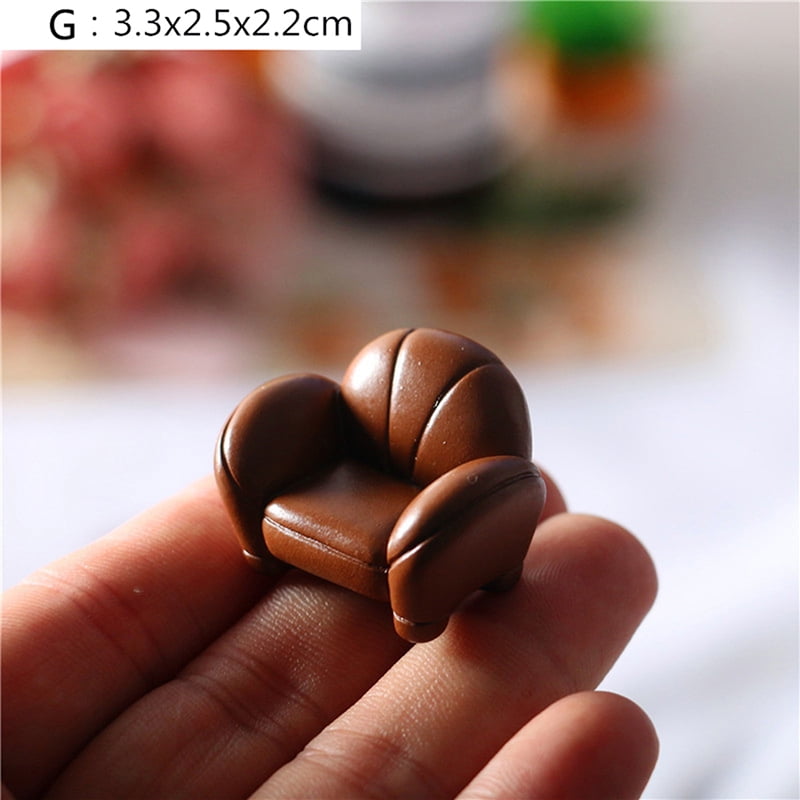 MageCrux 1/12 Dollhouse Mini Wooden Stool Simulation Chair Furniture ...