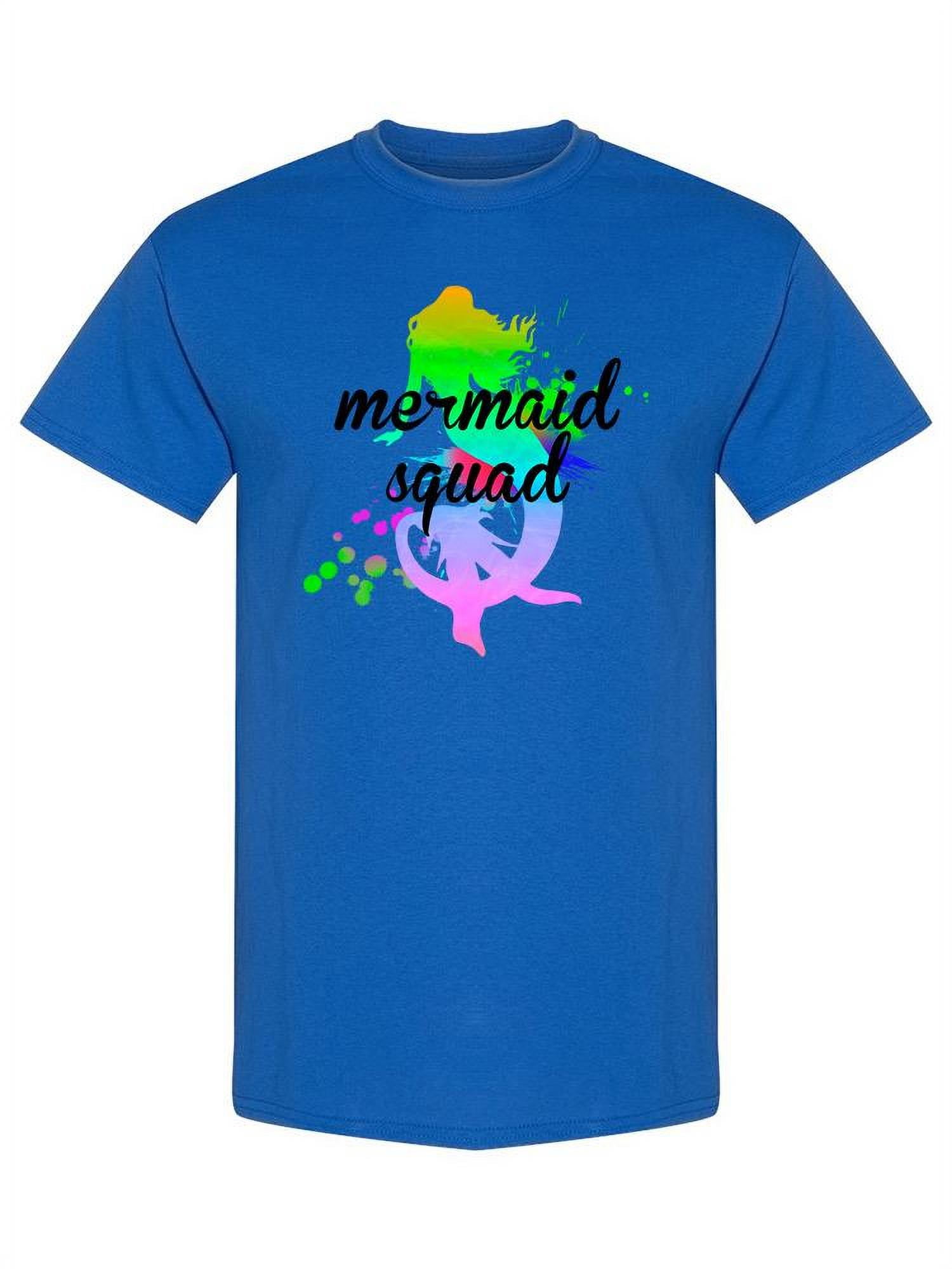 Mermaid Squad T-Shirt Men -SPIdeals Designs, Male x-Large - Walmart.com
