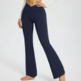 Womens Bootcut Yoga Pants Flare Pants Cross Waist Yoga Pants Tall Sport