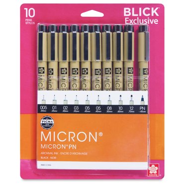 12 Packs: 3 ct. (36 total) Pigma® Micron™ PN Durable Plastic Nib Black ...