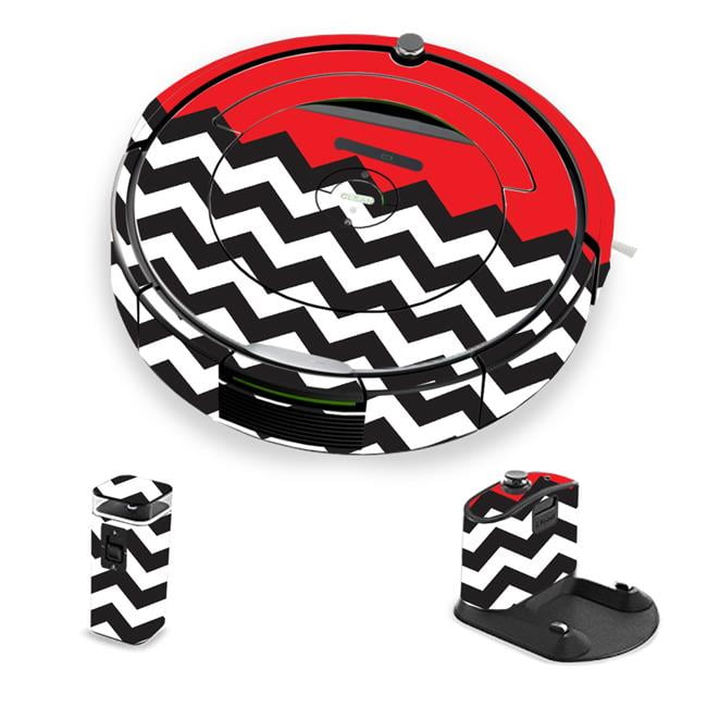 MightySkins IRRO690-Red Chevron Skin for iRobot Roomba 690 Robot Vacuum ...