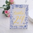 BalsaCircle 25 Blue Pieces 7" Double Sided Table Numbers Sign Holders ...