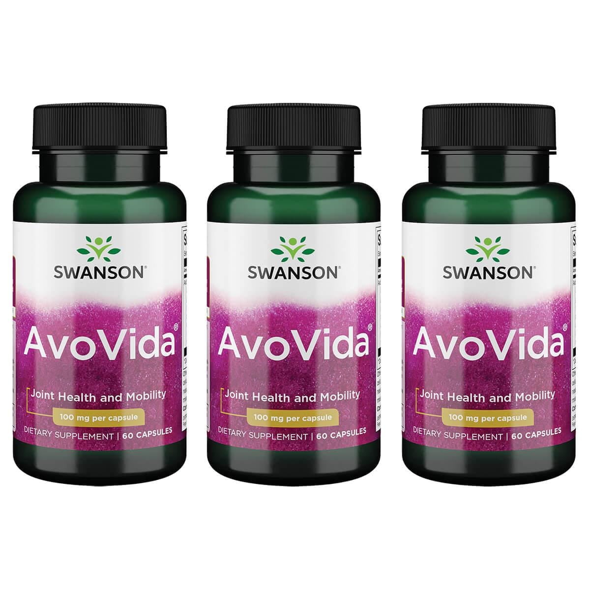 Swanson Avovida 100 mg 60 Caps 3 Pack - Walmart.com