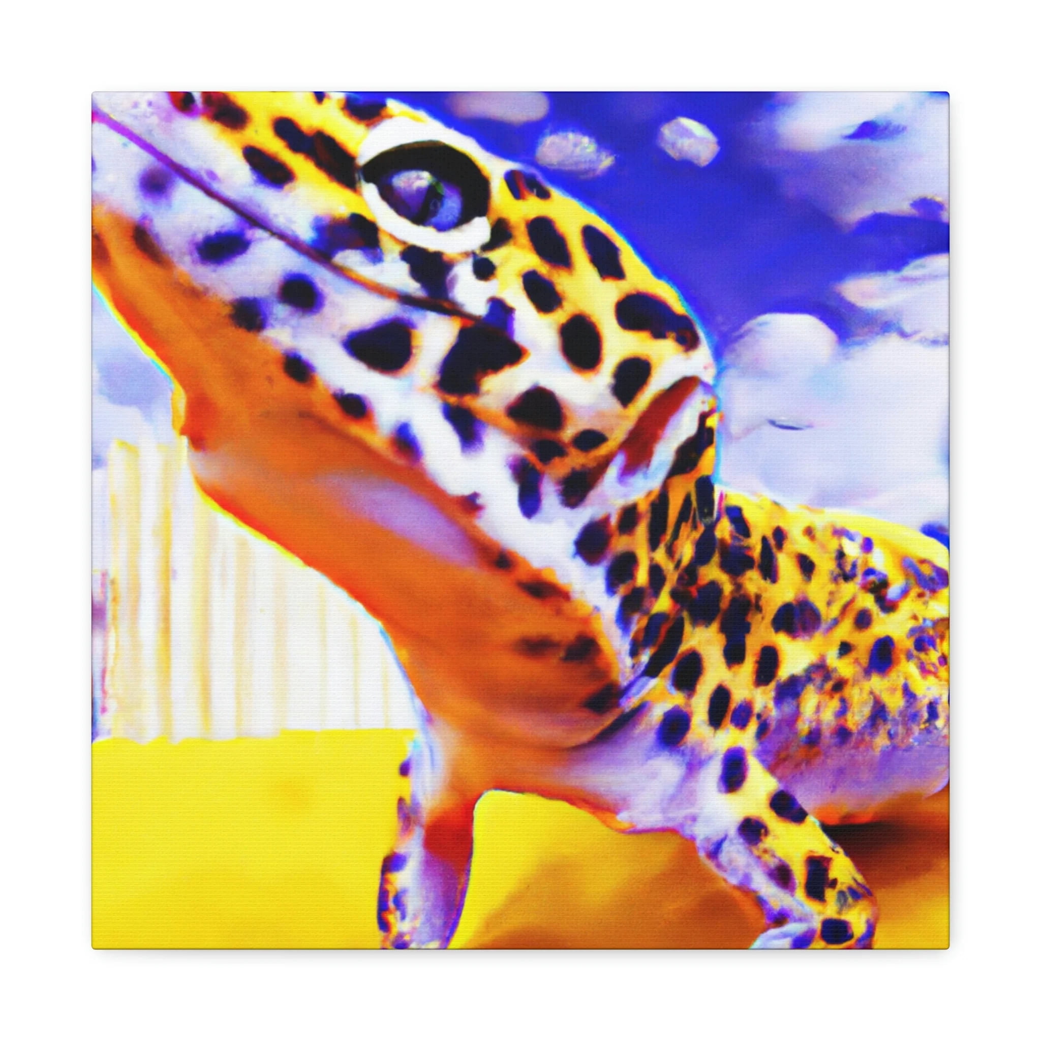 Leopard Gecko Pop Art - Canvas - Walmart.com