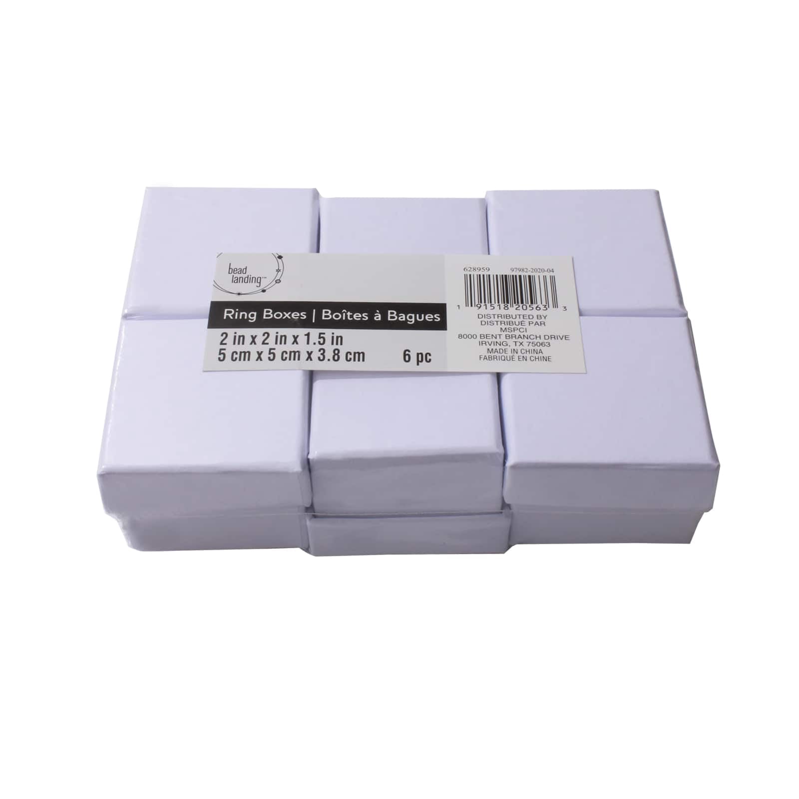 12 Packs: 6 ct. (72 total) White Ring Boxes by Bead Landing™ - Walmart.com