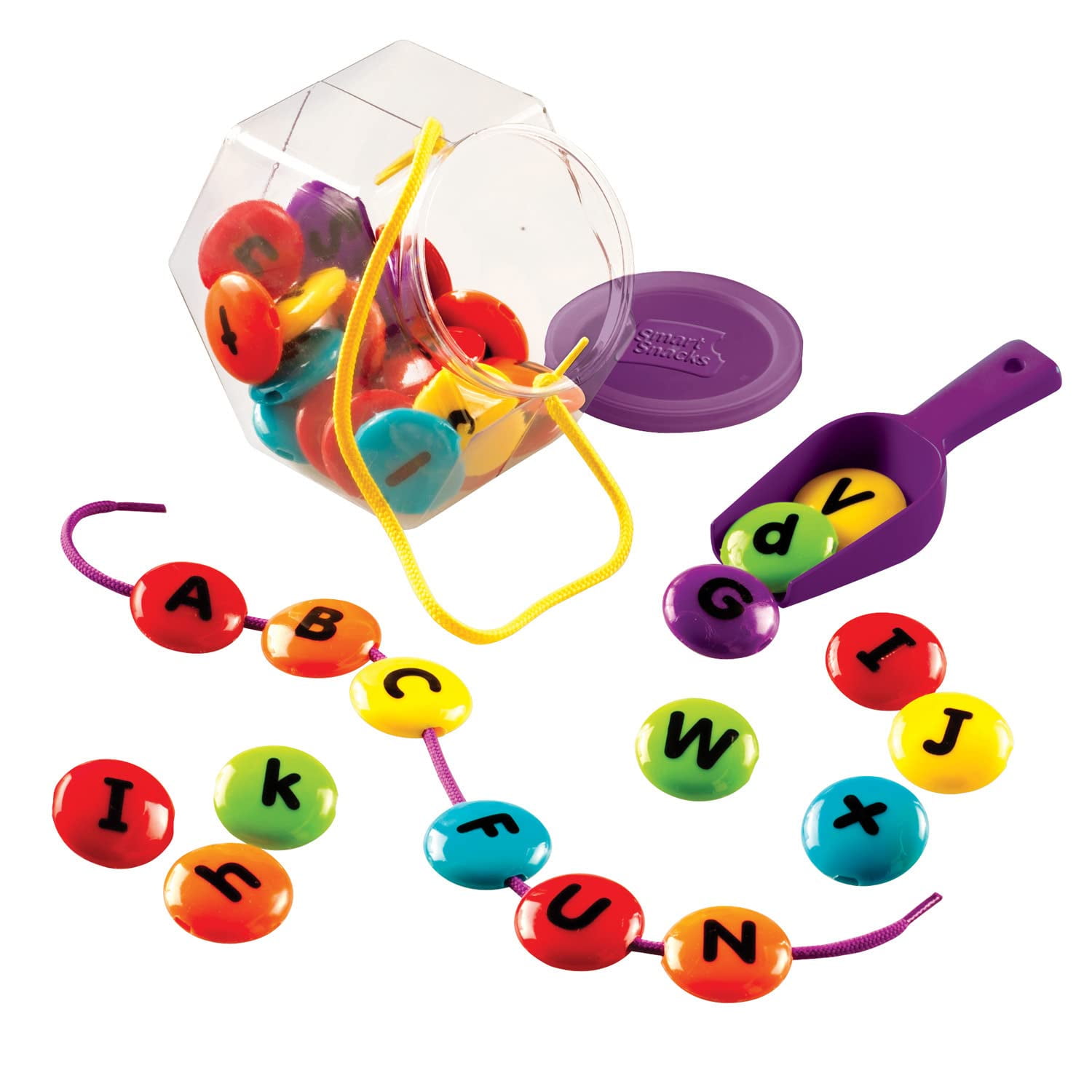 Juguetes de motricidad fina Learning Resources Smart Snacks ABC Lacing ...
