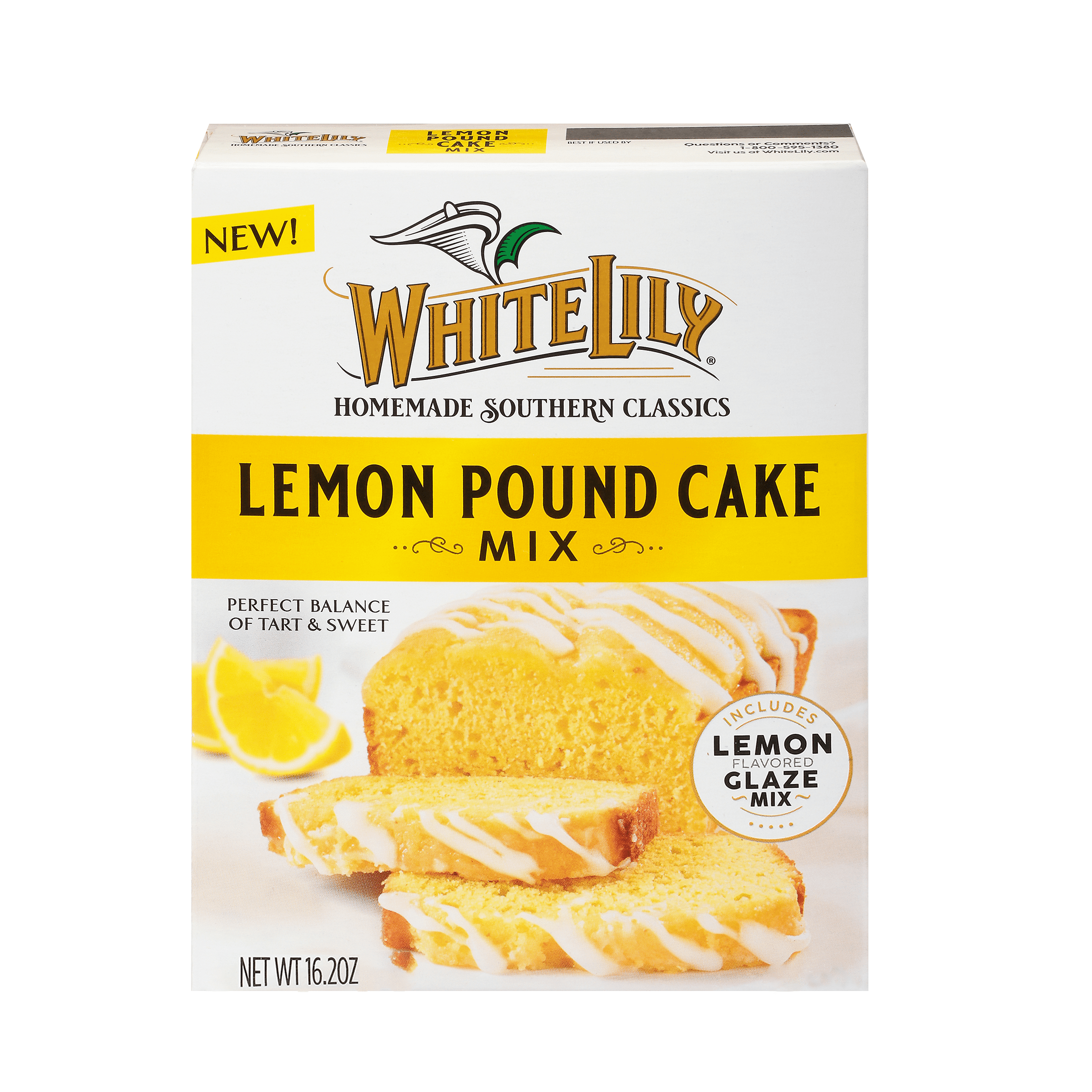 White Lily Lemon Pound Cake Mix, 16.2 OZ Box - Walmart.com