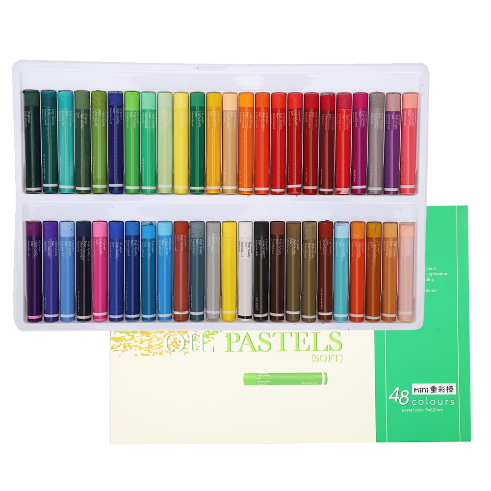 Lápiz Pastel Oil Pastel 48 HeavyColor Crayon Set Lavable Niños ...