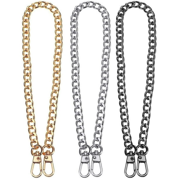 3 Pieces Purse Chain, Replacement Purse Chain, 120cm Shoulder Bag Chain ...