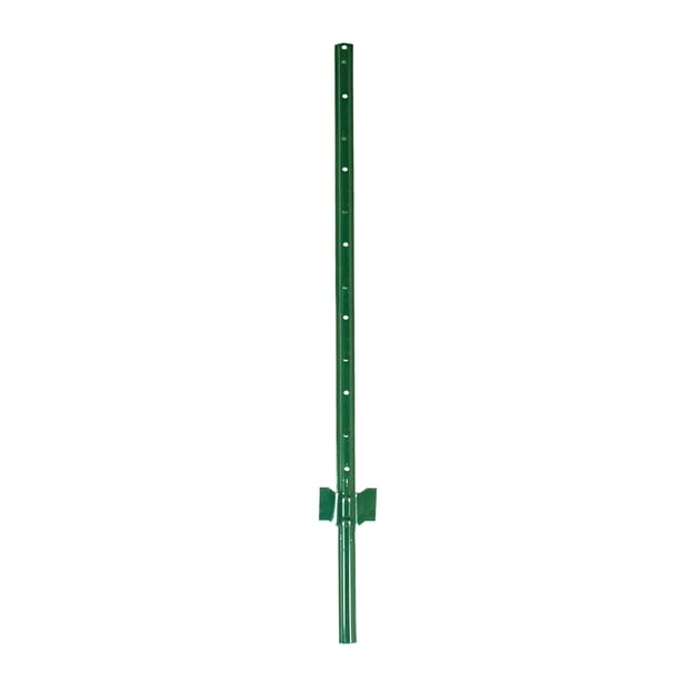 Expert Gardener Powder Coated Steel Fence U-Post, Green, 5' - Walmart.com
