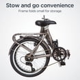 Schwinn Loop Folding Bike, 20 Inch Wheel, Ages 14+, Titanium - Walmart.com