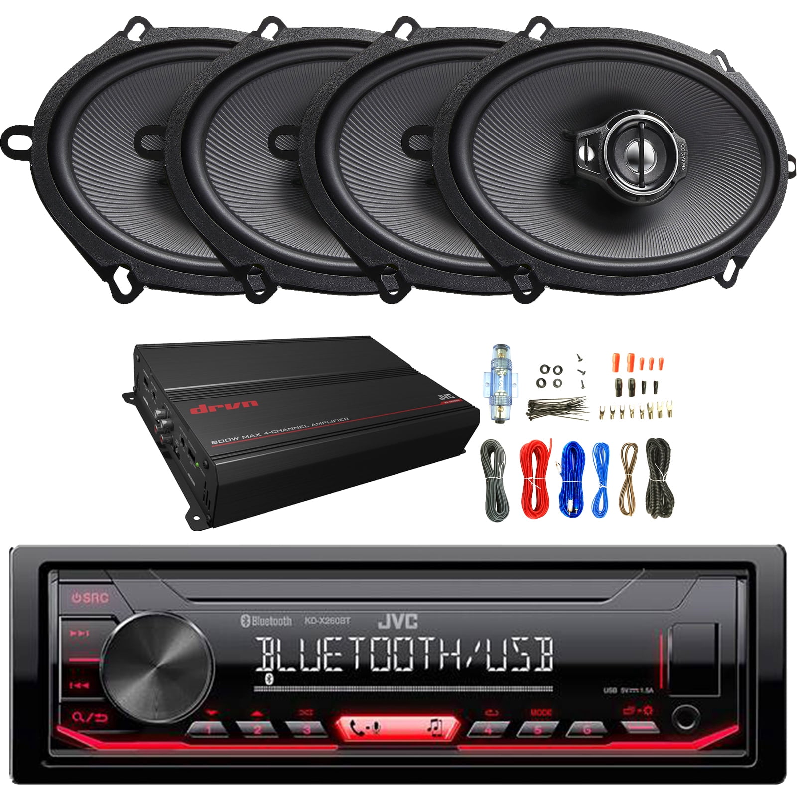 Single-DIN Digital Media Bluetooth USB Pandora/iHeartRadio/Spotify/13 ...