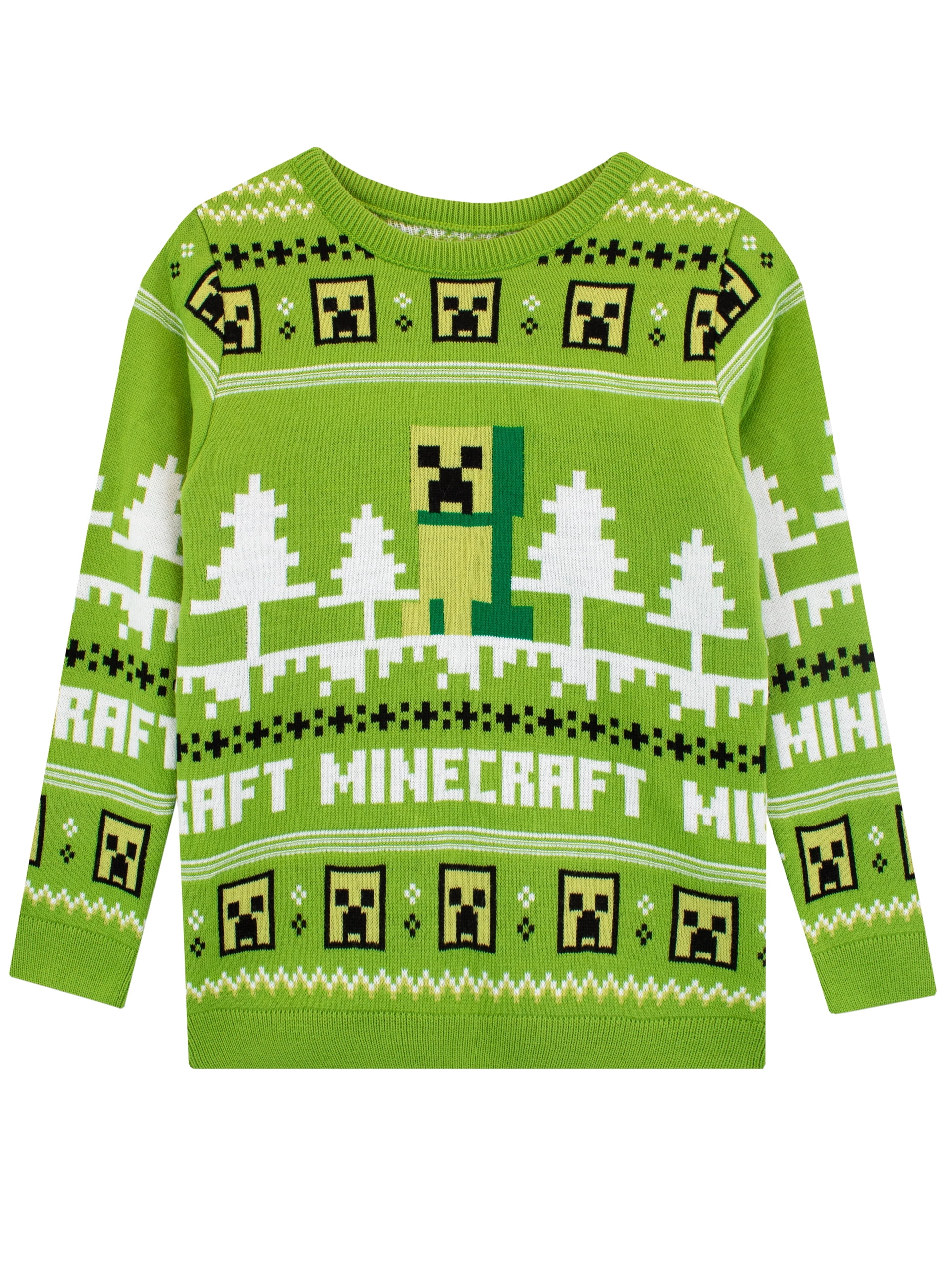 Minecraft Boys Christmas Jumper Sizes 6-14 - Walmart.com